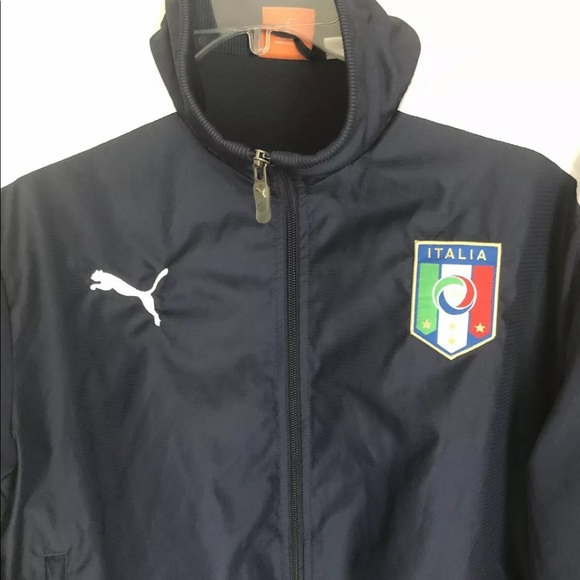 Puma | Jackets & Coats | Mens Puma Italia Soccer Full Zipper Track ...